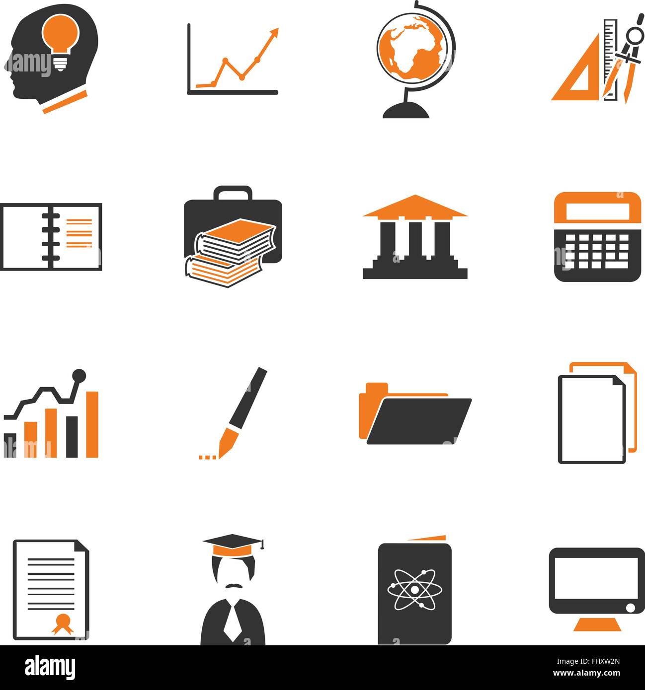 university web icons for user interface design Stock Vector Image & Art ...