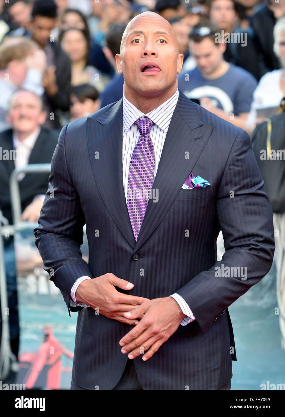 Dwayne Johnson attends the 'San Andreas' World Premiere at the Odeon ...