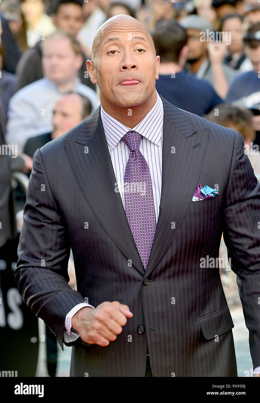 Dwayne Johnson attends the 'San Andreas' World Premiere at the Odeon ...