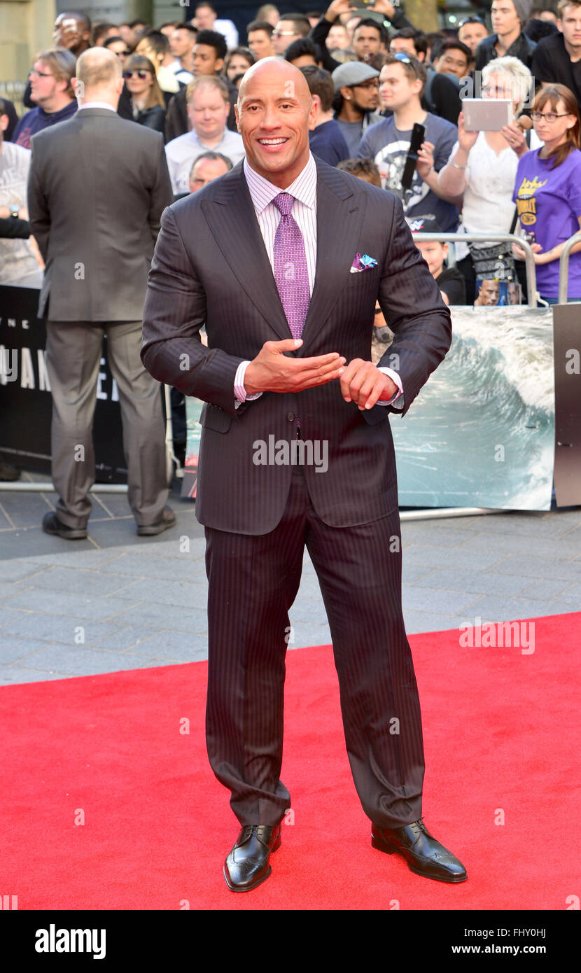 Dwayne Johnson attends the 'San Andreas' World Premiere at the Odeon ...