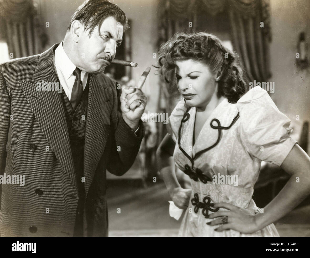 Actors Bob Hope and Martha Raye in the film Never Say Die, USA 1939 ...