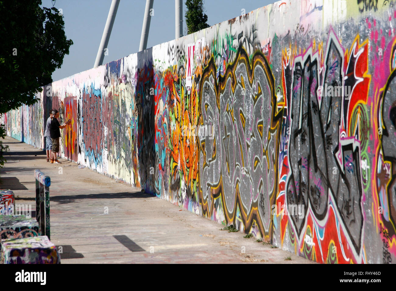 Mauerpark graffity hi-res stock photography and images - Alamy