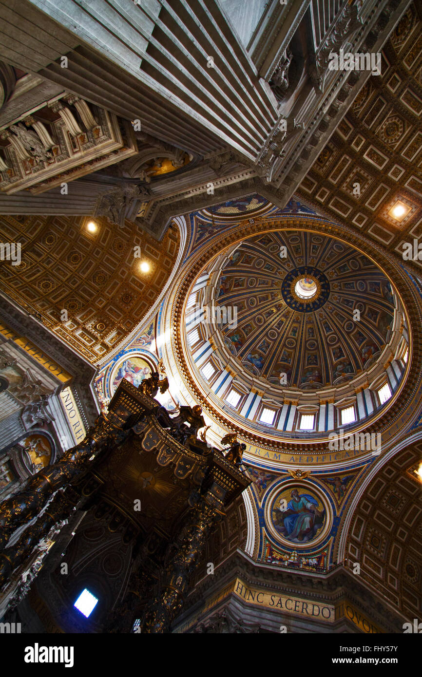 Inside St Peters Basilica Church, Rome, Italy Stock Photo - Alamy