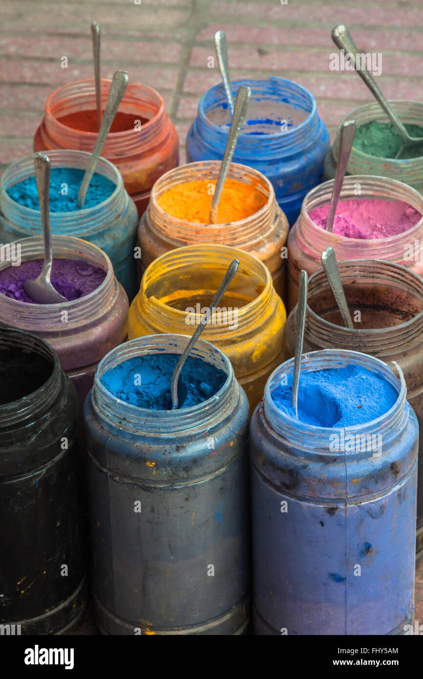 Old Medina souk Fez, artisan shop of colorful moroccan leather, Fez ...