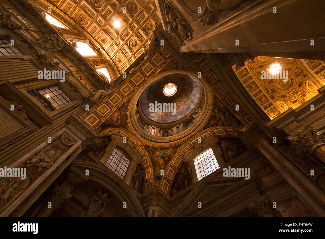 Inside St Peters Basilica Church, Rome, Italy Stock Photo - Alamy