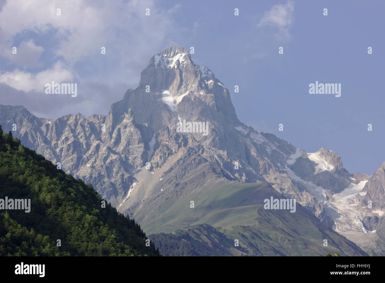 Mount Ushba from Becho, Svaneti, Georgia Stock Photo - Alamy