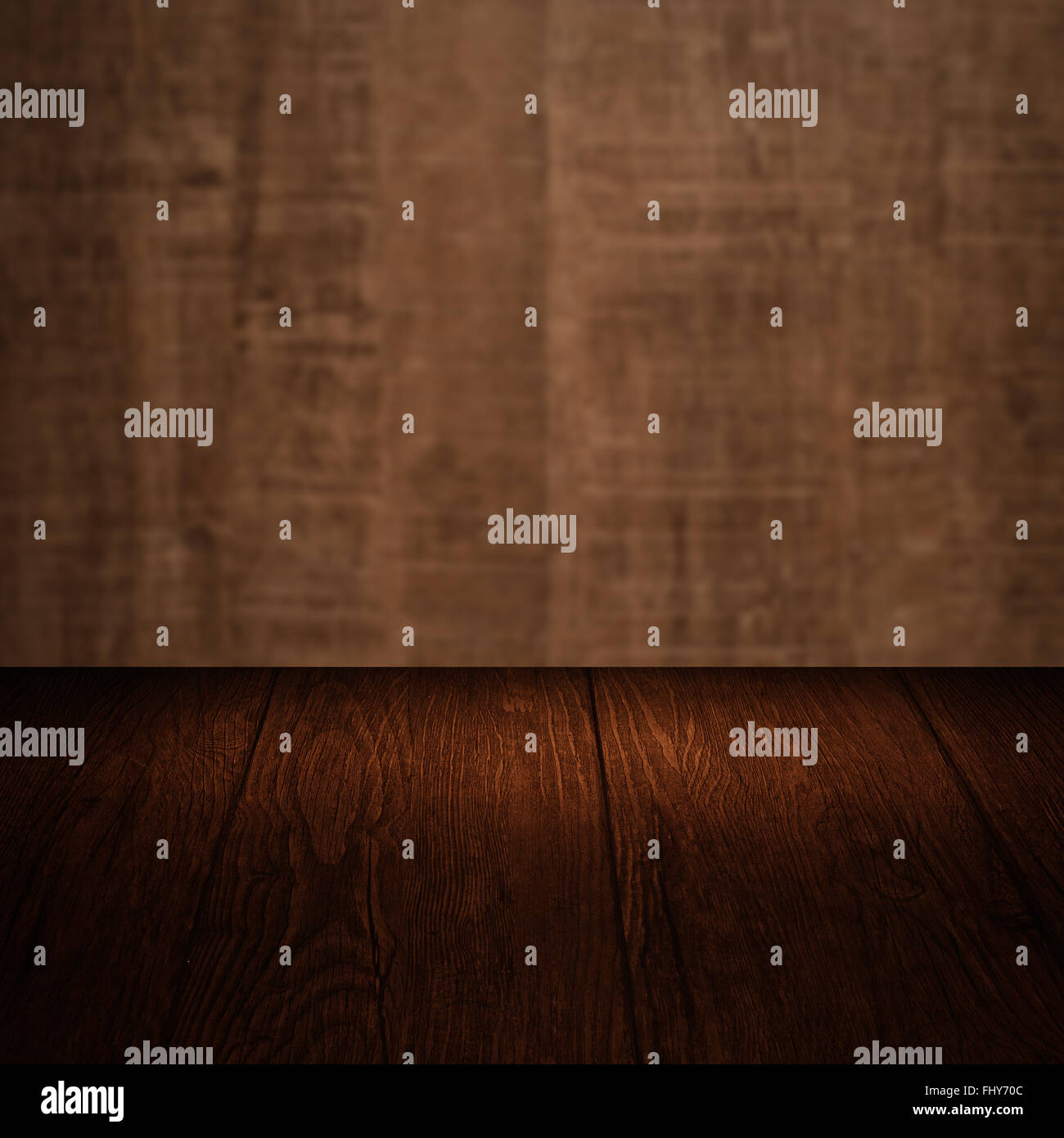 Wood background - table with wooden wall Stock Photo - Alamy