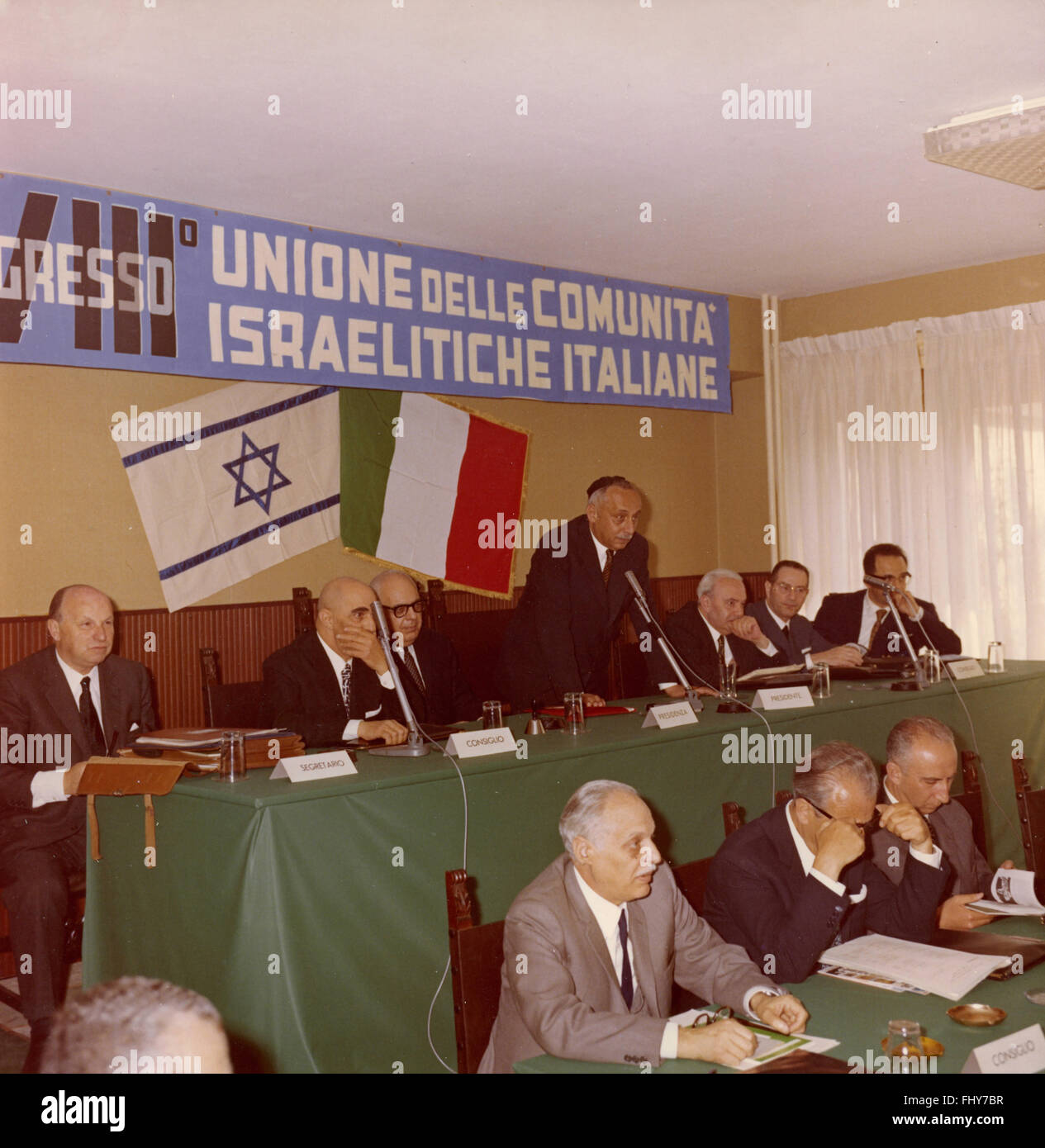 VIII Congress of Jewish Communities, Rome, Italy, 1970 Stock Photo - Alamy
