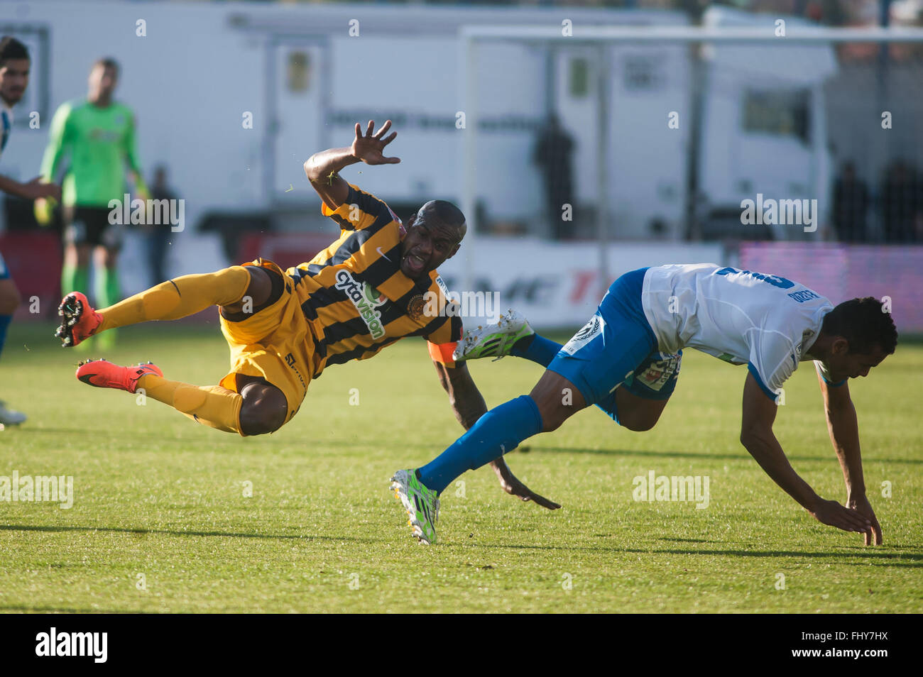 Ael FC against Apollon FC for their second match for the Coca Cola Cup ...