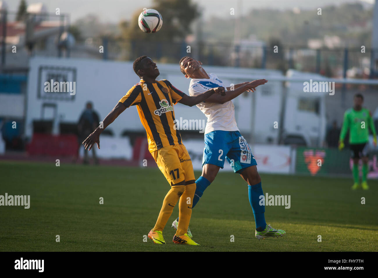 Ael FC against Apollon FC for their second match for the Coca Cola Cup ...