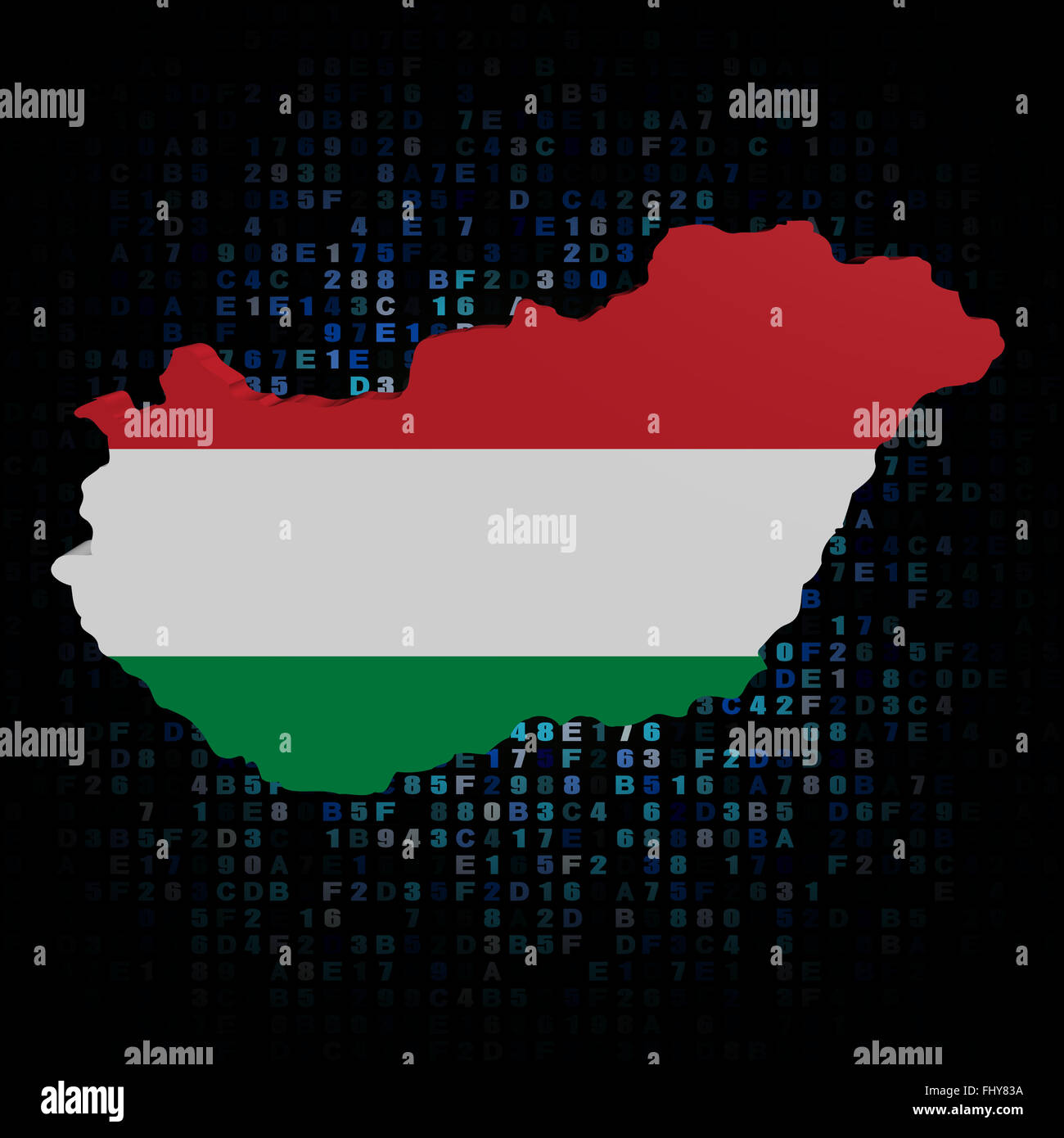 Hungary map hi-res stock photography and images - Alamy