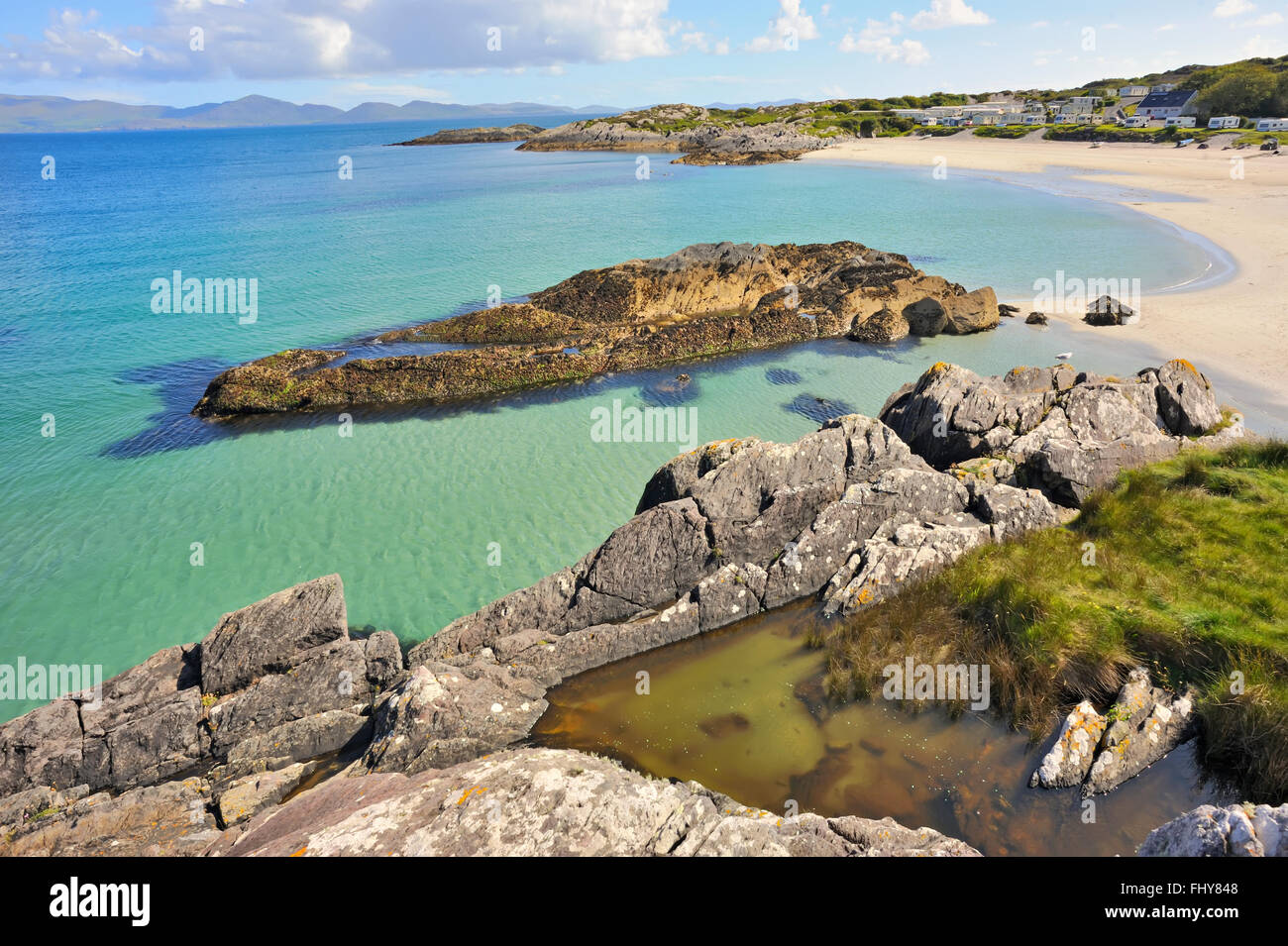 Beautiful beach landscape in Ireland Stock Photo - Alamy