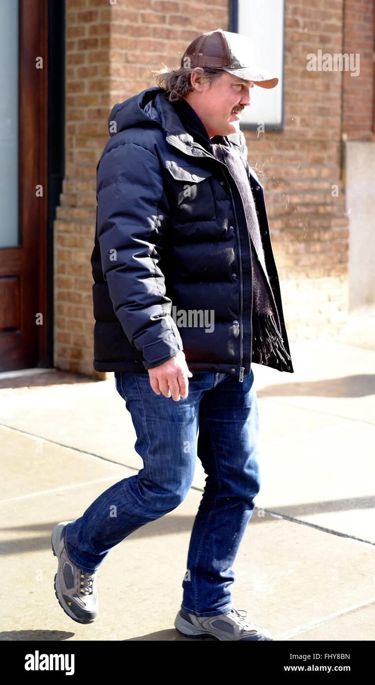 Josh Brolin and Kathryn Boyd out in Tribeca Featuring: Josh Brolin ...