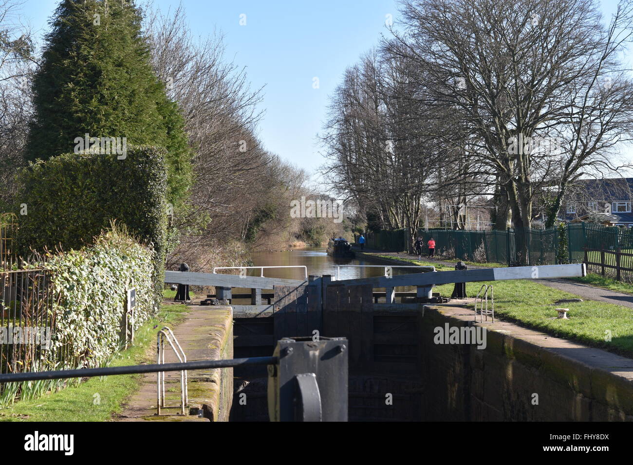 Tarvin Lock, Chester Canal, Chester Stock Photo - Alamy