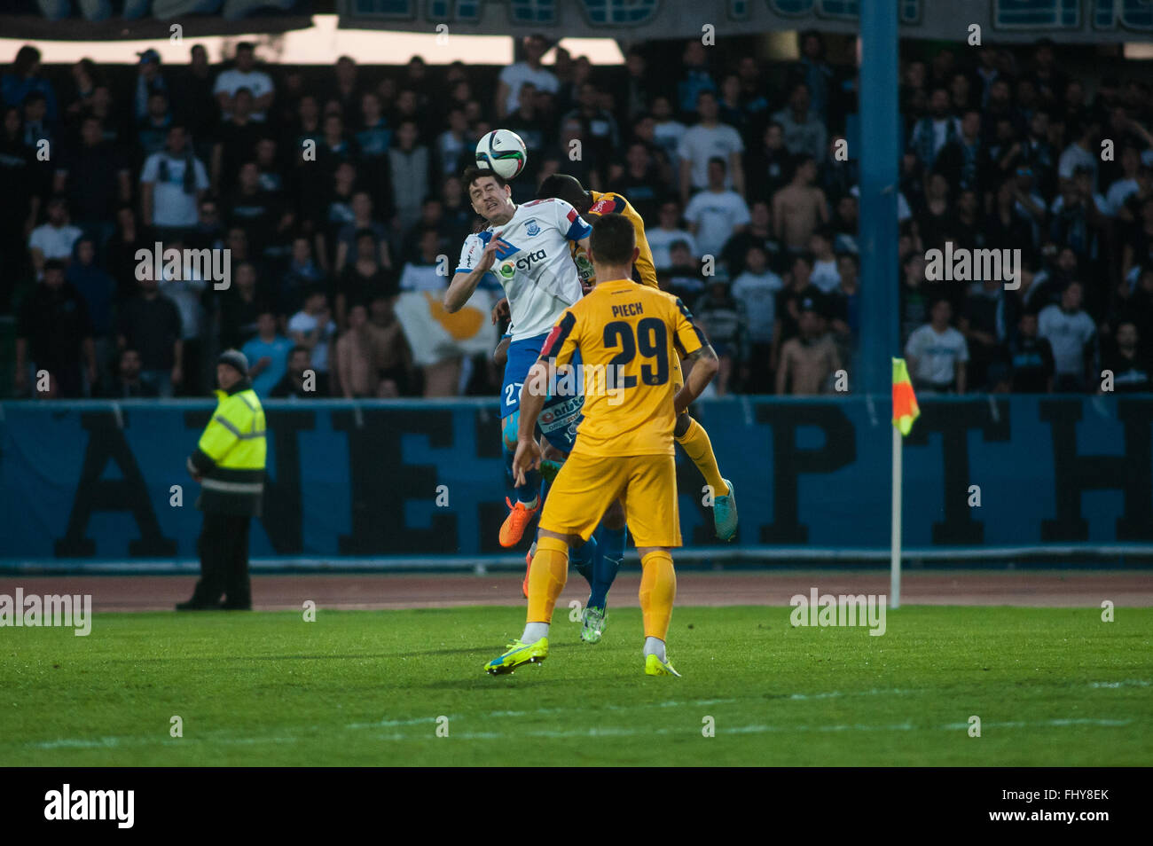 Ael FC against Apollon FC for their second match for the Coca Cola Cup ...