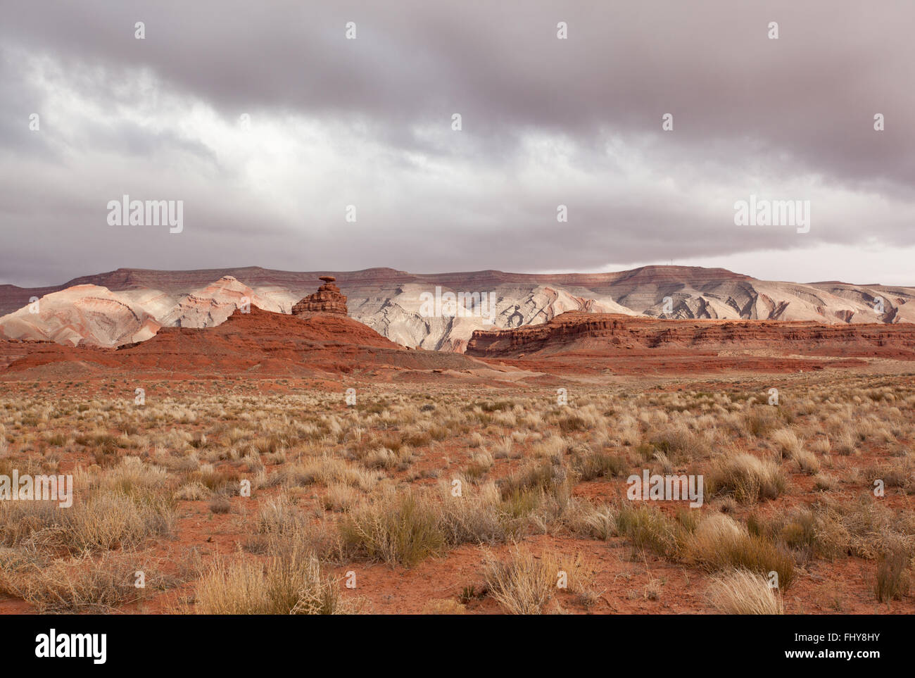 Mexican Hat desert landscape Stock Photo - Alamy