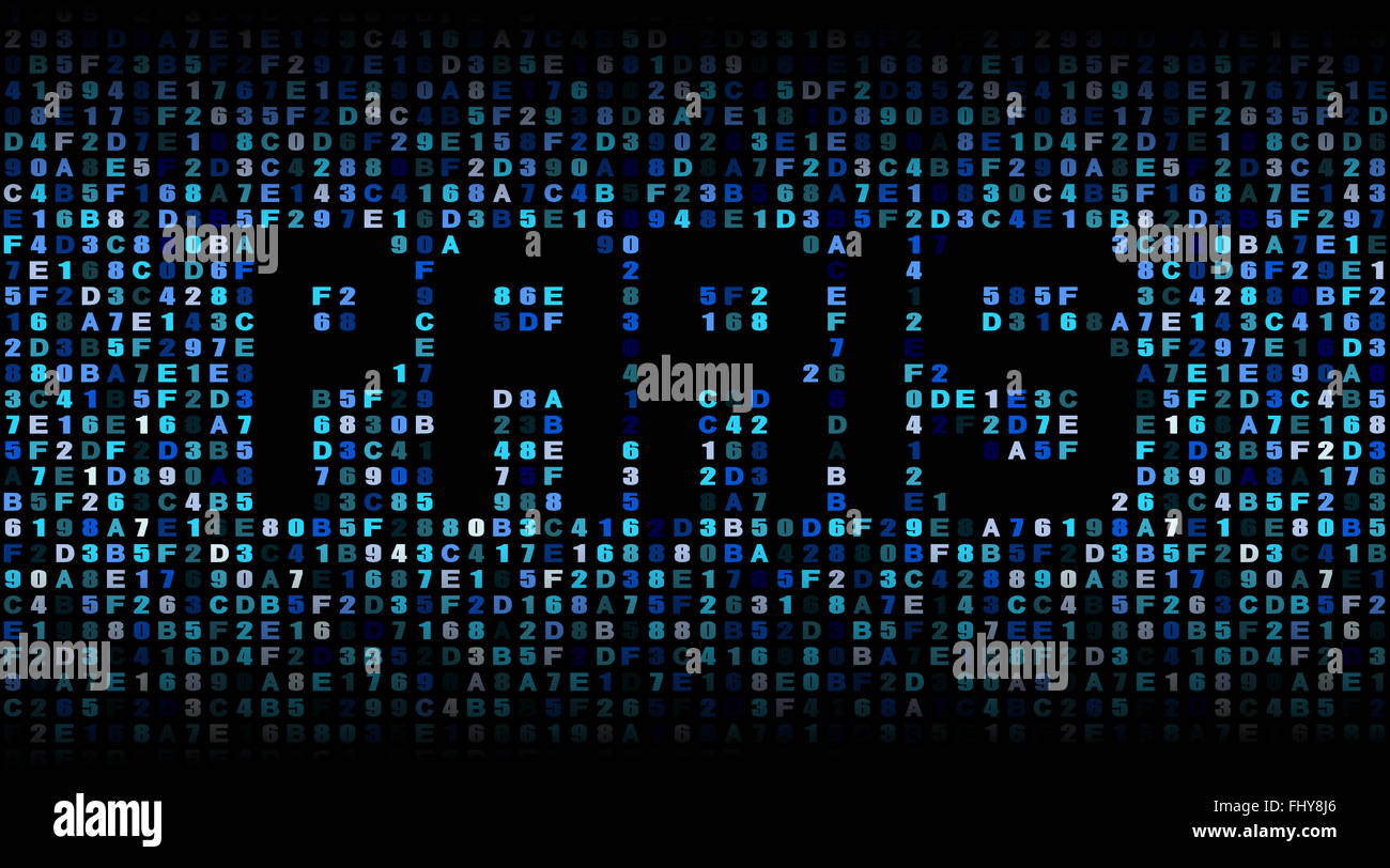 Paris text on hex code illustration Stock Photo - Alamy