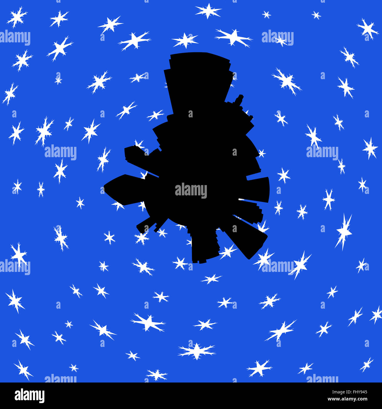 Dallas skyline illustration circle hi-res stock photography and images ...