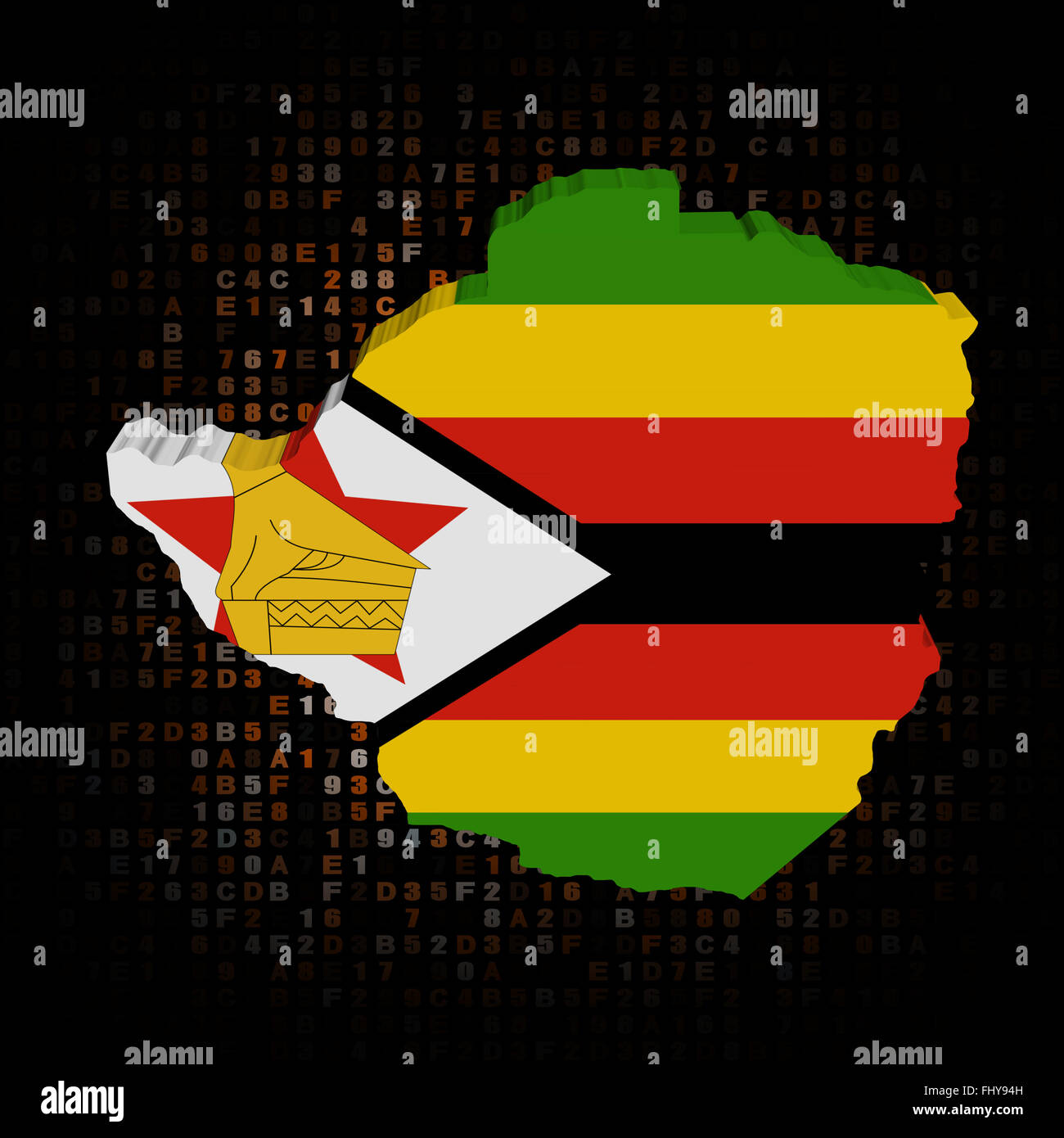 Zimbabwe map hi-res stock photography and images - Alamy