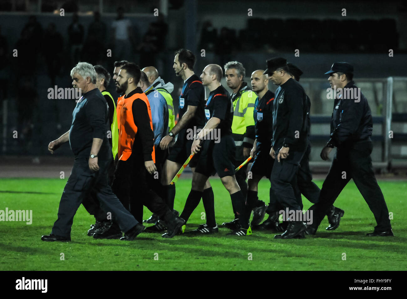 Ael FC against Apollon FC for their second match for the Coca Cola Cup ...