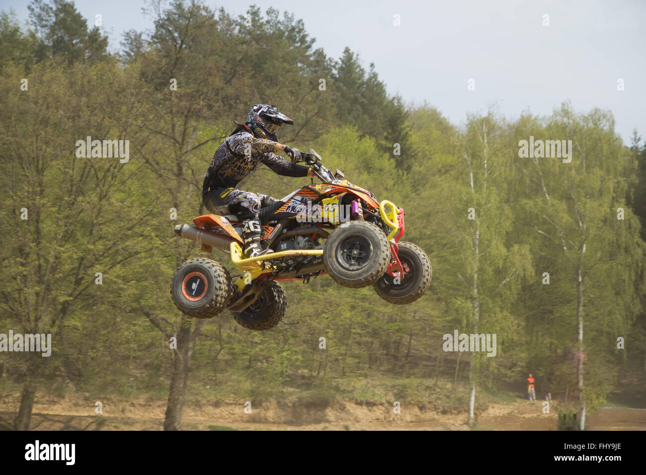 High jump quad Stock Photo - Alamy