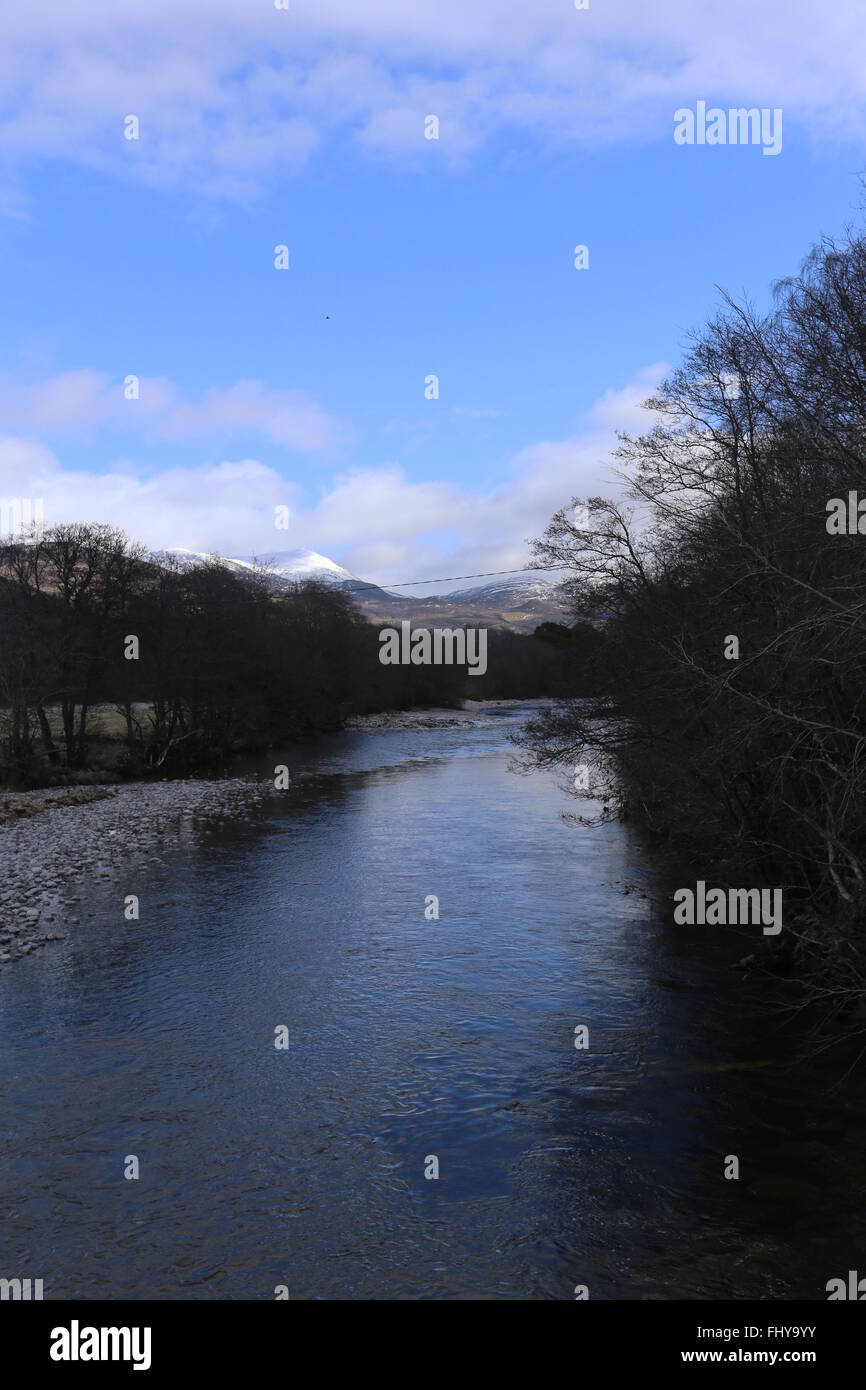 River Garry Blair Atholl Scotland February 2016 Stock Photo - Alamy