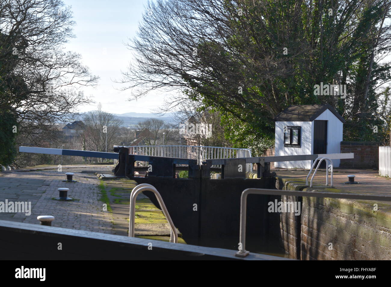 Northgate Lock, Chester Canal, Chester Stock Photo - Alamy
