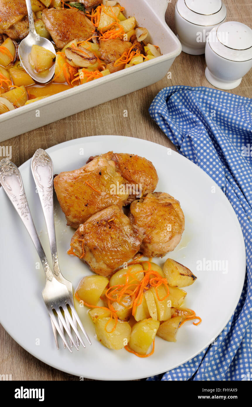 Chicken haunch hi-res stock photography and images - Alamy