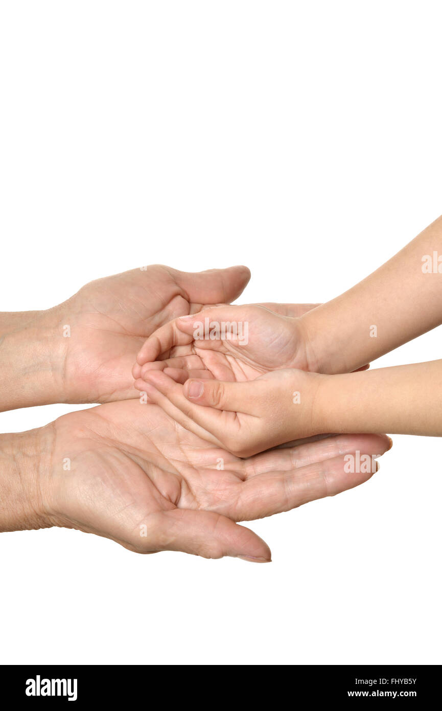 Adult hands holding Stock Photo - Alamy