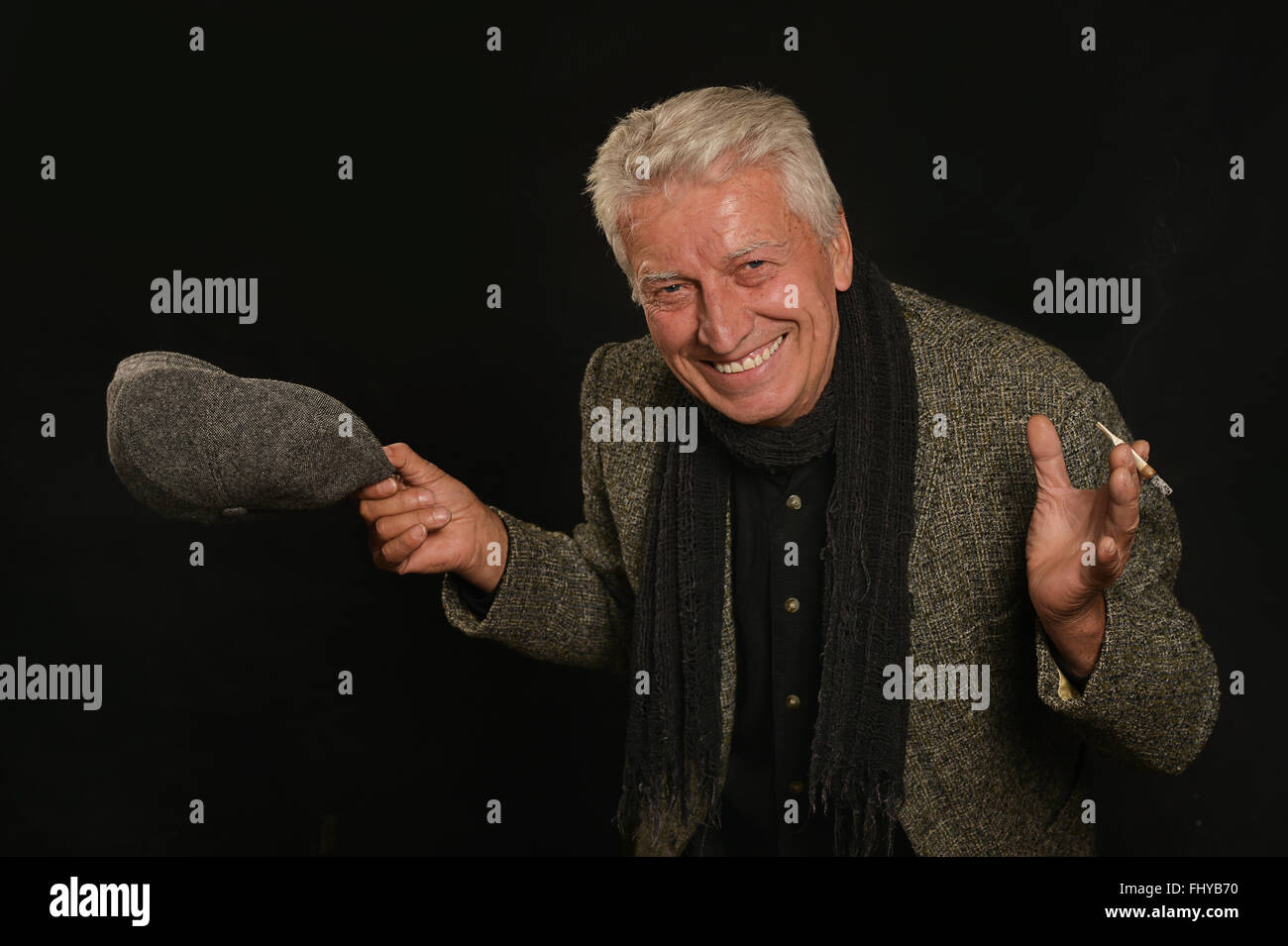 Smiling Senior man Stock Photo - Alamy