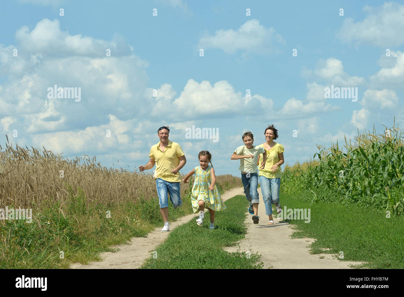 Child running wheat kid boy hi-res stock photography and images - Alamy