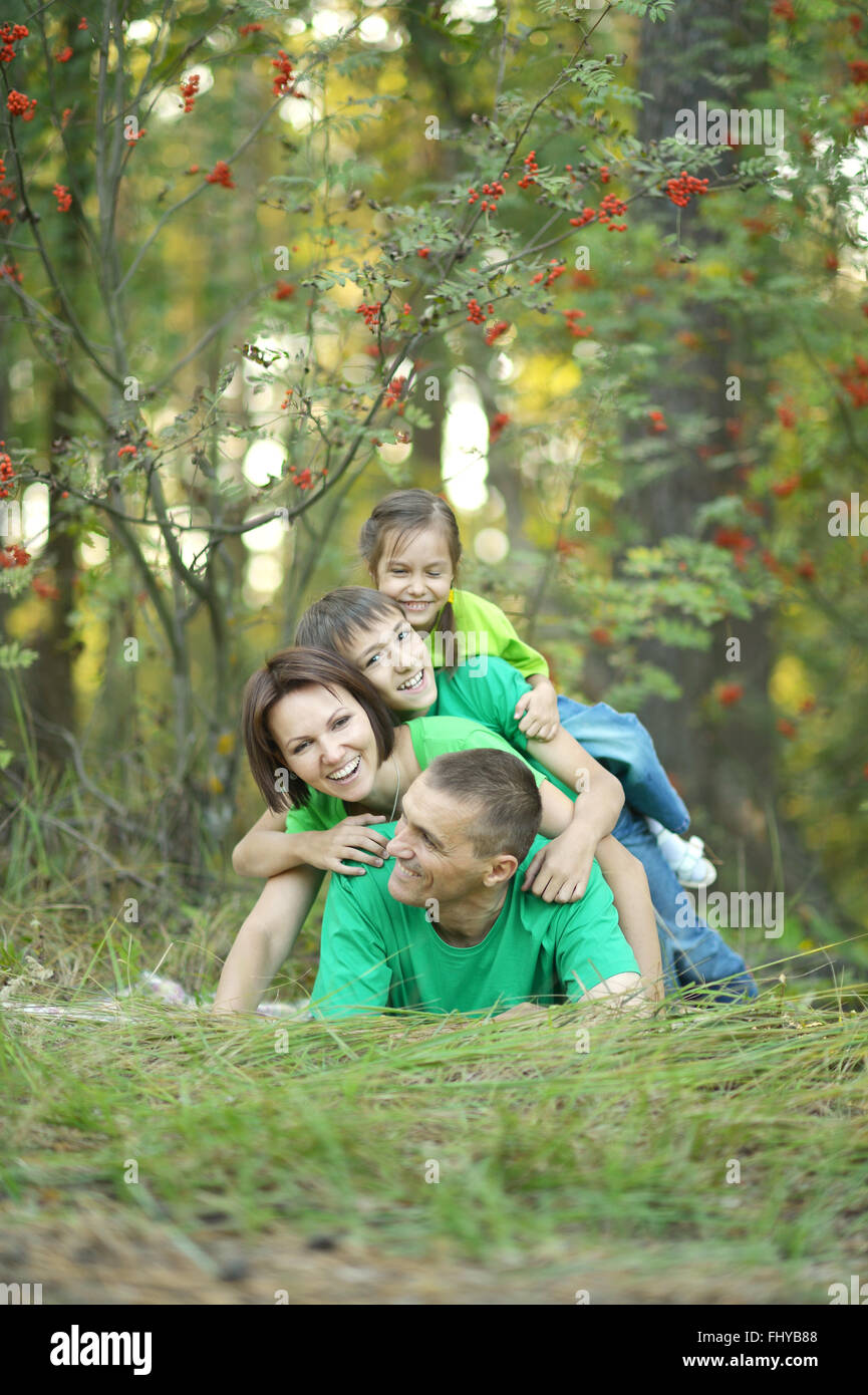 Family doing exercises Stock Photo - Alamy