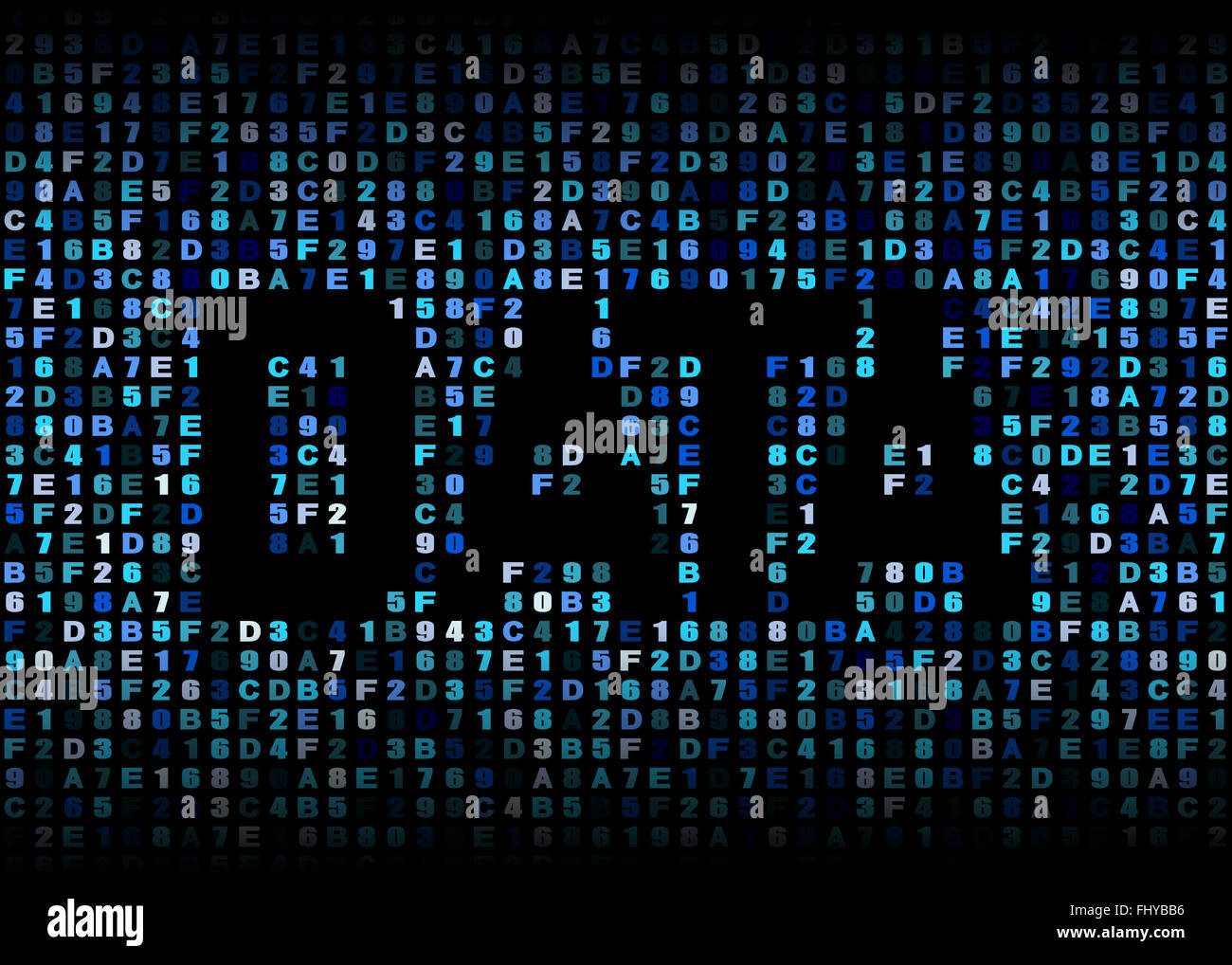 Data text on hex code illustration Stock Photo - Alamy