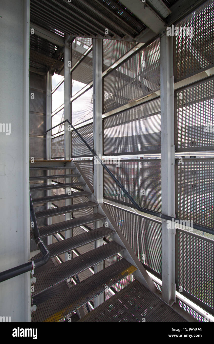 Example of a Metal and Steel Constructed Fire Escape with ability to ...