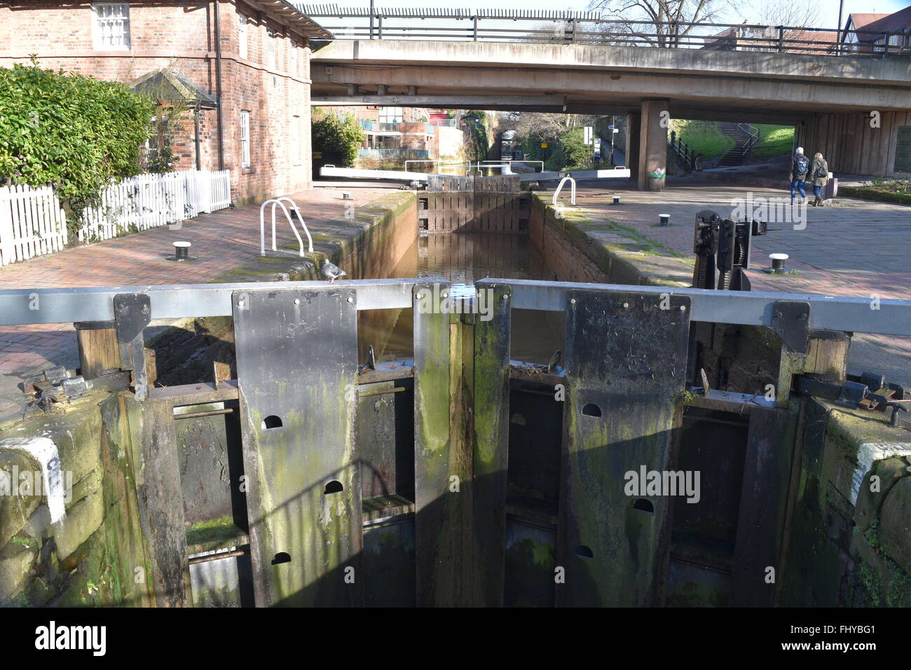 Northgate Lock on the Chester Canal Stock Photo - Alamy
