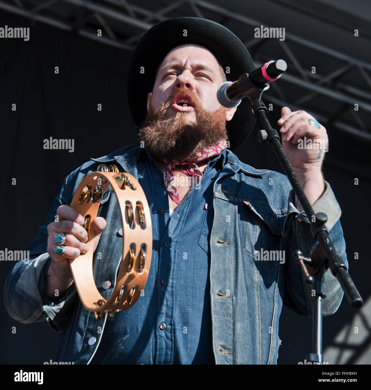 Philadelphia, Pennsylvania, USA. 31st January, 2016. Nathaniel Rateliff ...