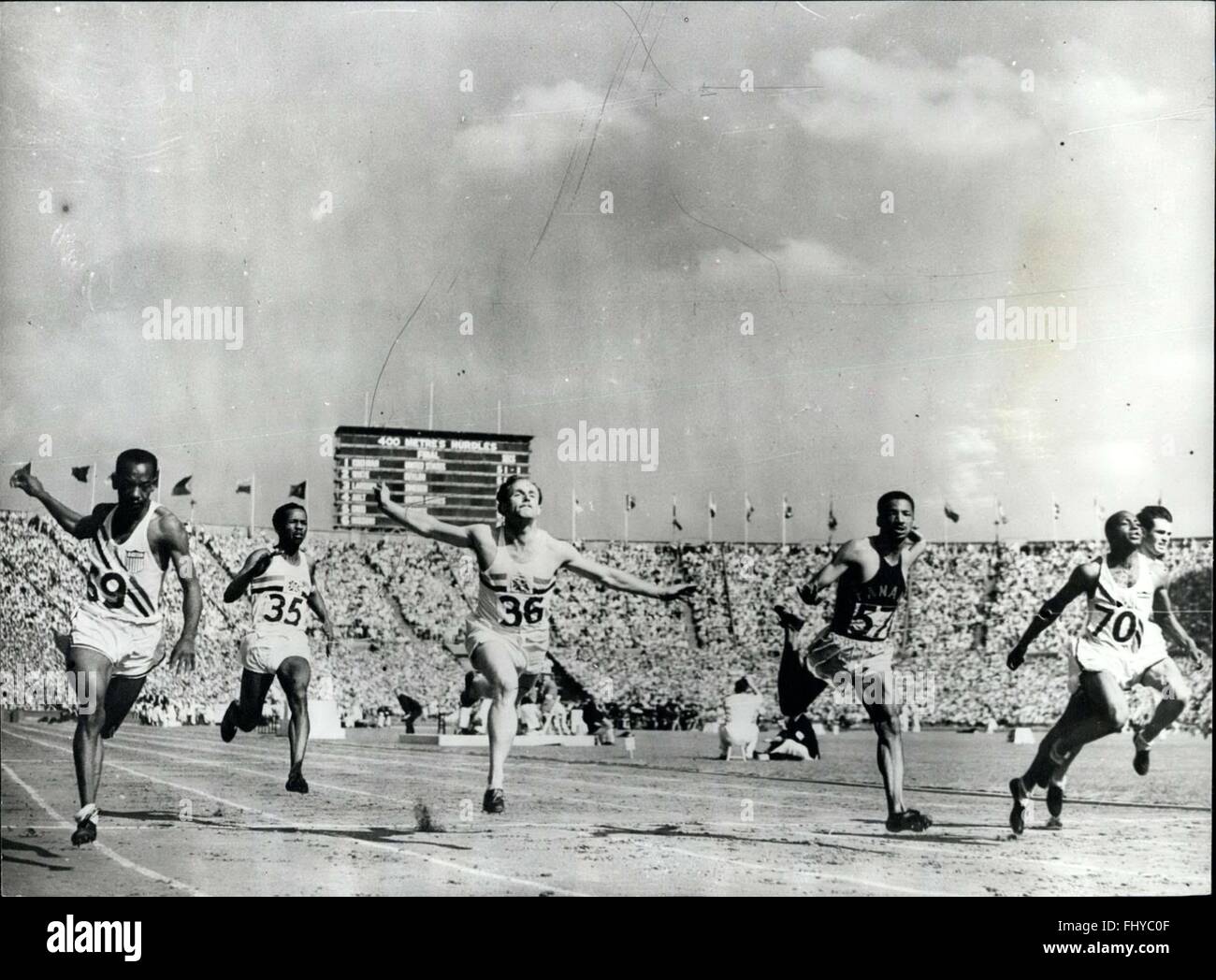 1944 - London Olympic Games: Final of the 100 metres won by 10.69 ...