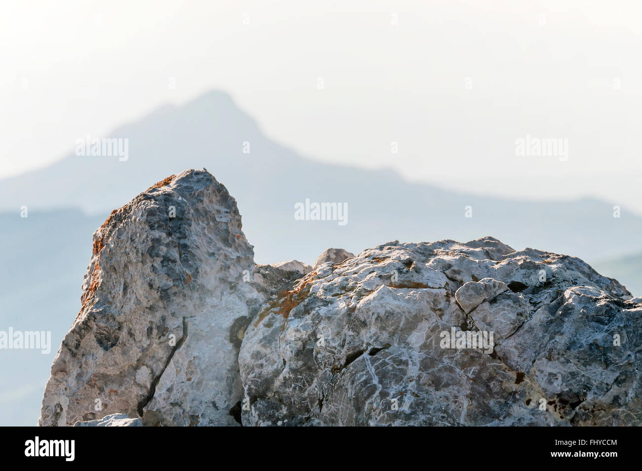 Landscape on the top mountain. The view is Calabria, Italy Stock Photo ...