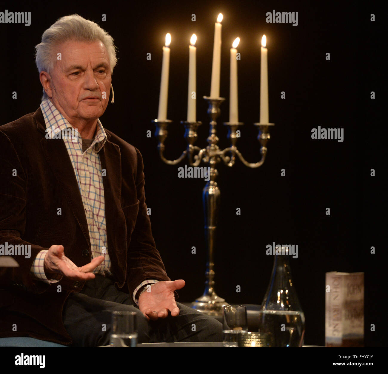 John Irving attends a lecture at Litteraturhuset in Fredrikstad, Norway ...