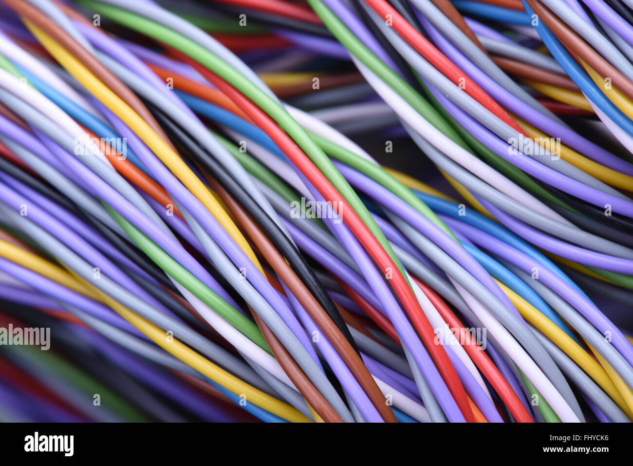 Bundle electrical wires cables hi-res stock photography and images - Alamy