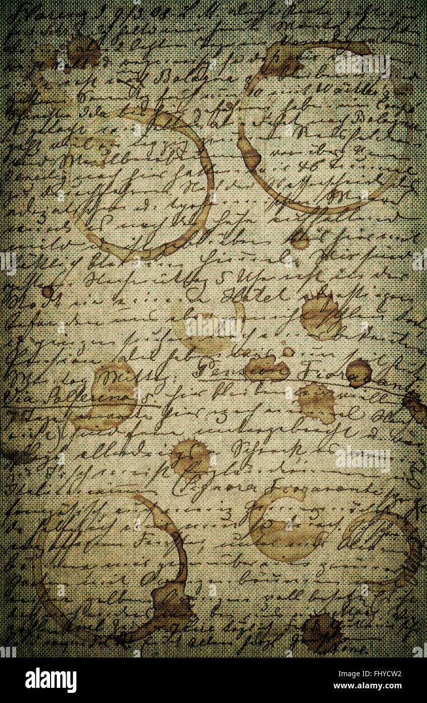 Grunge vintage stained paper texture background with undefined ...