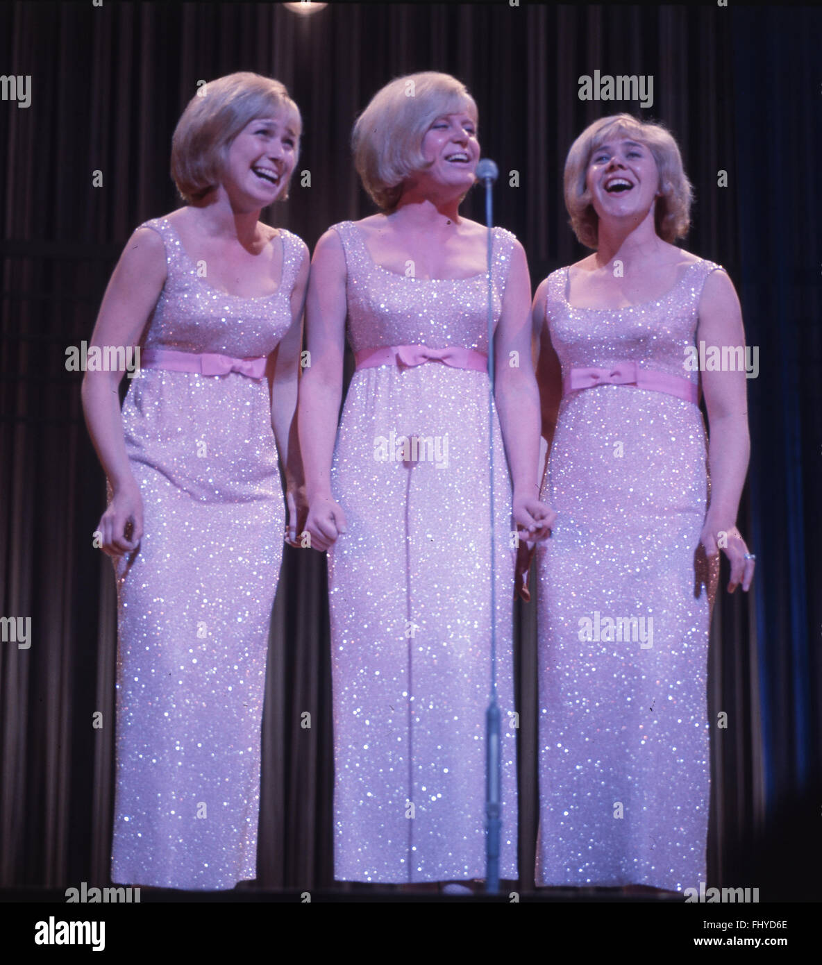 THE KAYE SISTERS UK vocal trio in 1964. Photo Tony Gale Stock Photo - Alamy