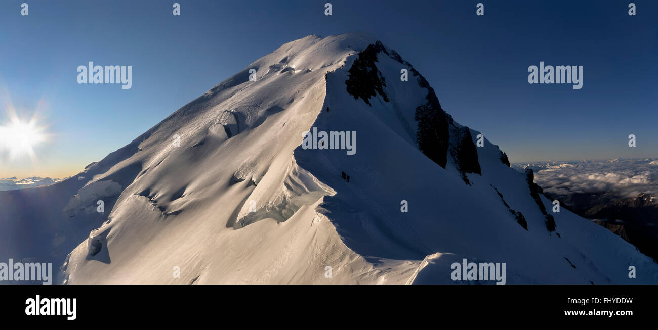 France, Chamonix, Mont Blanc Range, Mont Blanc summit Stock Photo - Alamy