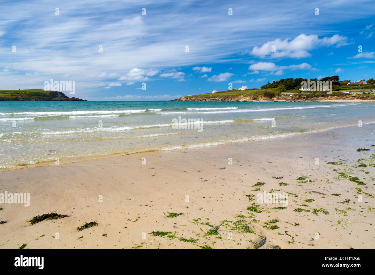 The beautiful golden sandy beach at Daymer Bay located on the River ...