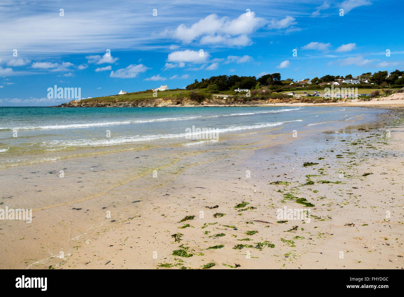 The beautiful golden sandy beach at Daymer Bay located on the River ...