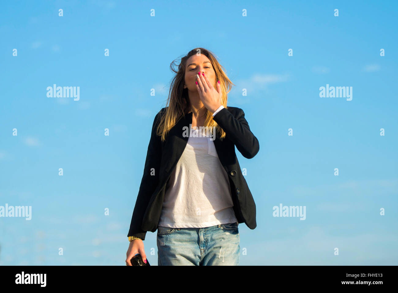 In front of viewer hi-res stock photography and images - Alamy