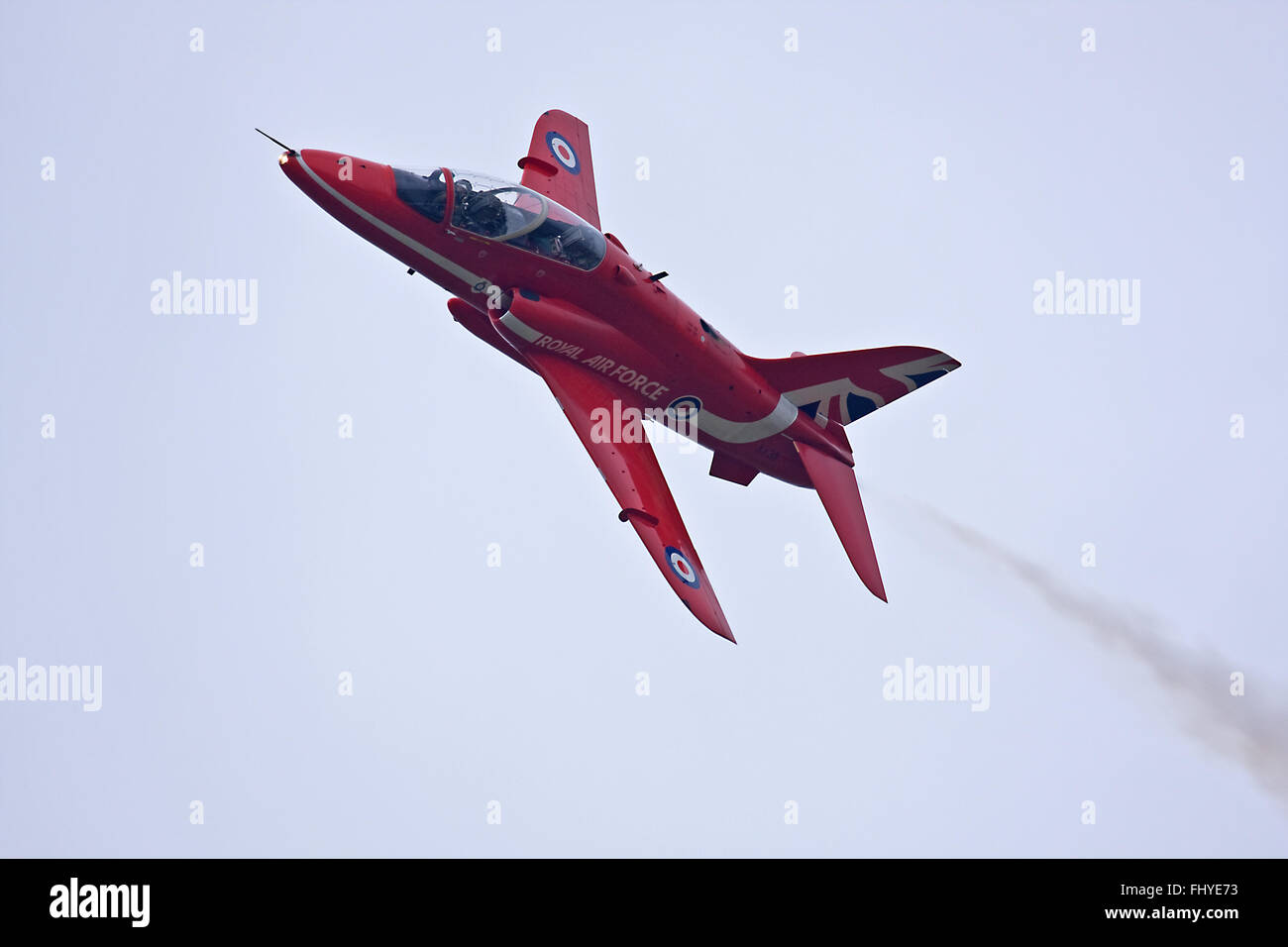 Raf red arrows flying over hi-res stock photography and images - Alamy