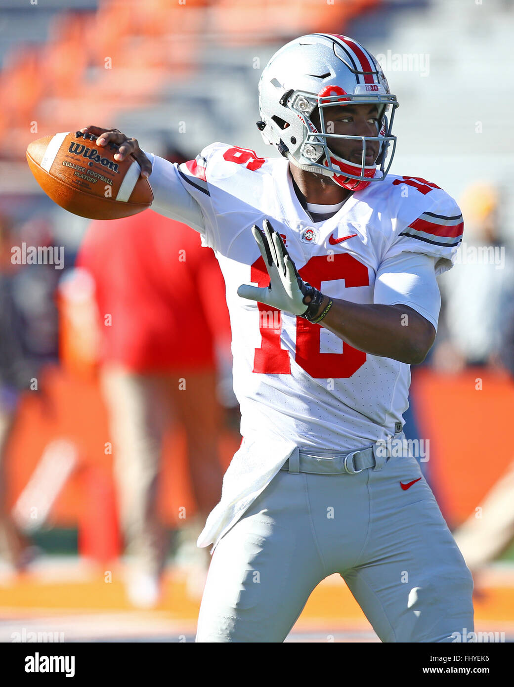 Ohio State Buckeyes quarterback J.T. Barrett (16) in action during an ...