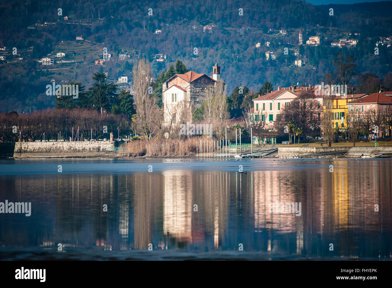 village of Angera,Italy Stock Photo - Alamy