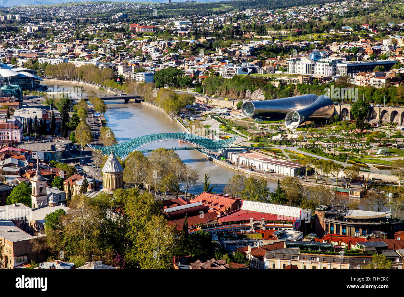 Aerial view of Tbilisi, Georgia Stock Photo - Alamy